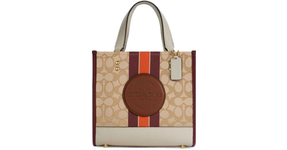 COACH Dempsey Logo Handbag in Brown | Lyst