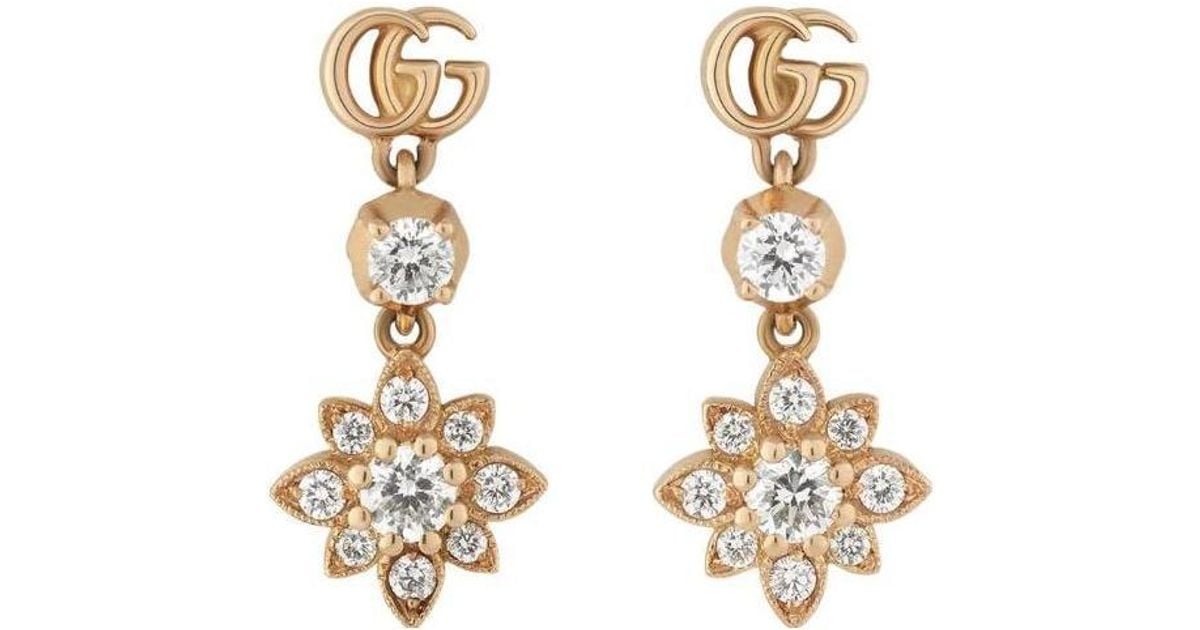 Gucci Logo Earring in Metallic | Lyst