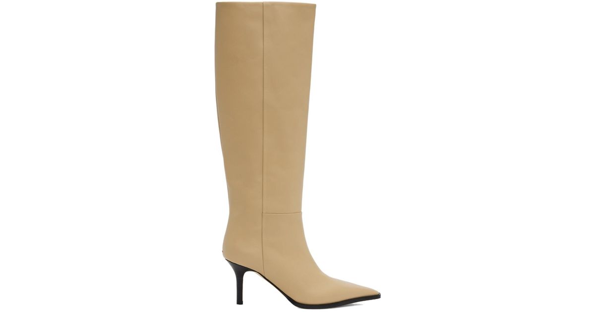 Aeyde Logo Boots in White | Lyst