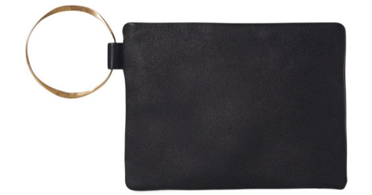 The Row Bracelet Sqaure Clutch Bag in Black | Lyst