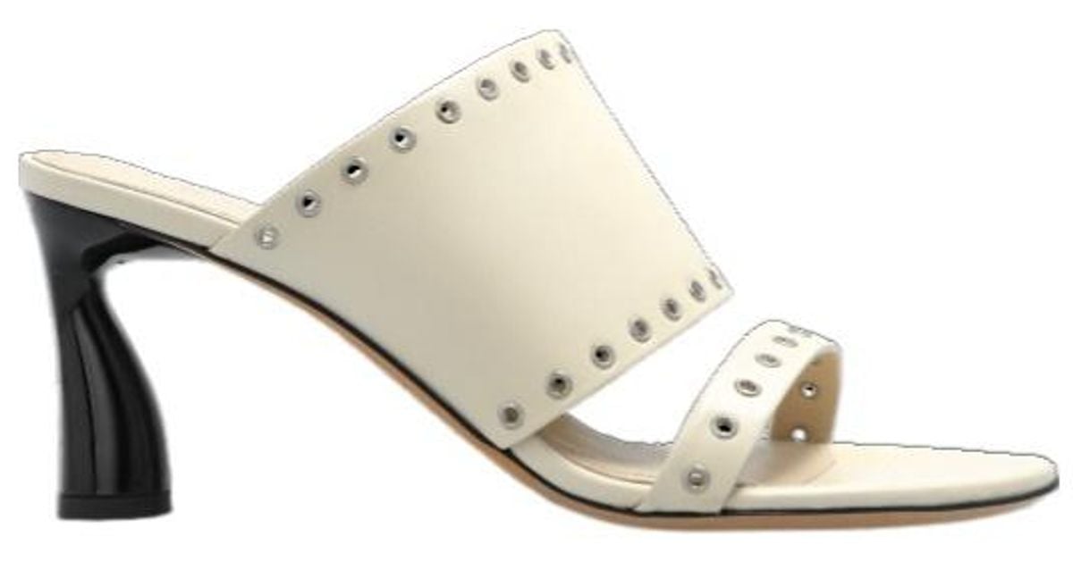 IRO Open-Toed High-Heeled Sandals in White | Lyst