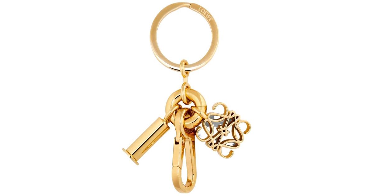 Loewe Logo Key Chain in Metallic for Men | Lyst