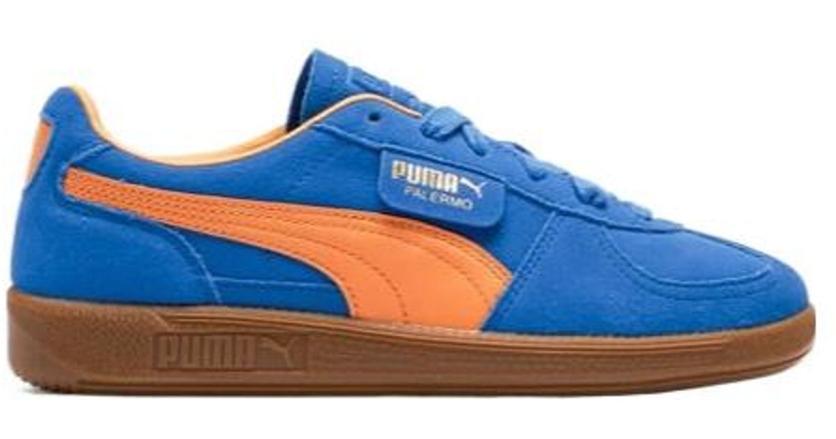 PUMA Round-Headed Sneakers in Blue for Men | Lyst