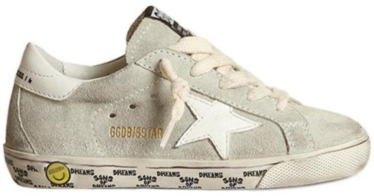 Golden Goose Super-Star Suede Sneakers in White | Lyst