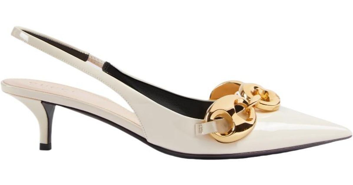 Gucci High-Heeled Sandals With Shallow Mouth On The Back Of Ship'S ...