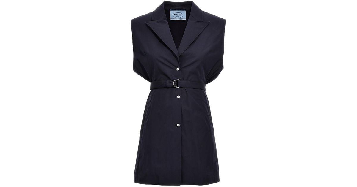 Prada Wechat Vest in Blue | Lyst