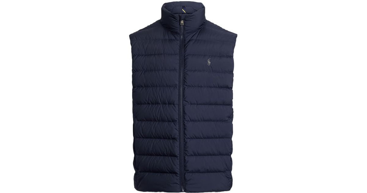Polo Ralph Lauren The Colden Packable Down Vest in Blue for Men | Lyst