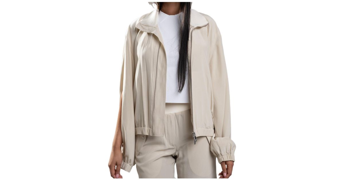 Helmut Lang Layered Pilot Jacket in Natural | Lyst
