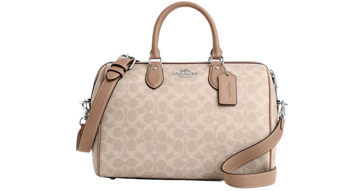 COACH Rowan's Large Iconic Canvas Bag in Natural | Lyst