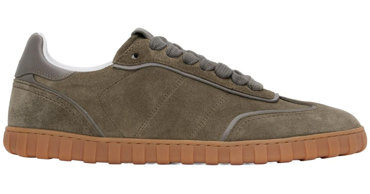 Ami Paris Ami Ash Round Toe Sneakers in Brown for Men | Lyst