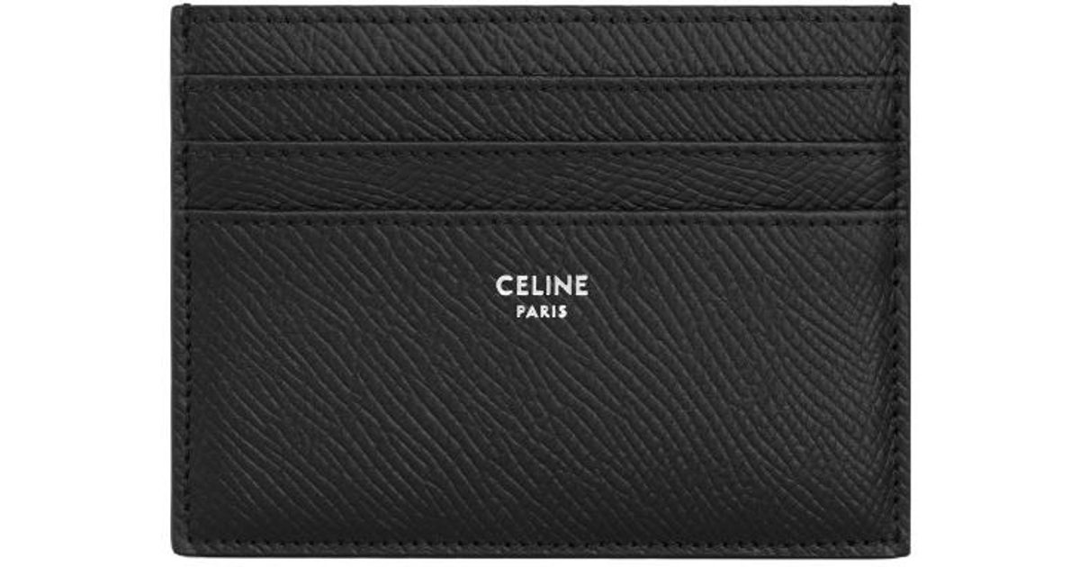 Celine Logo Stamp Card Package in Black for Men | Lyst