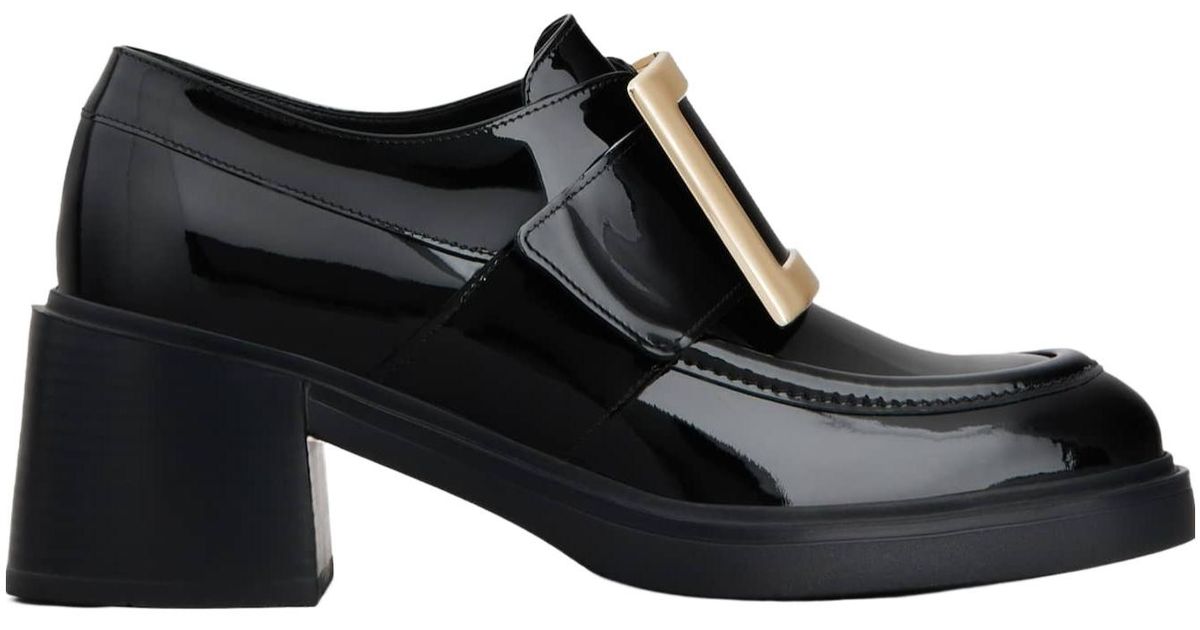 Roger Vivier Viv Rangers High Heels in Black | Lyst