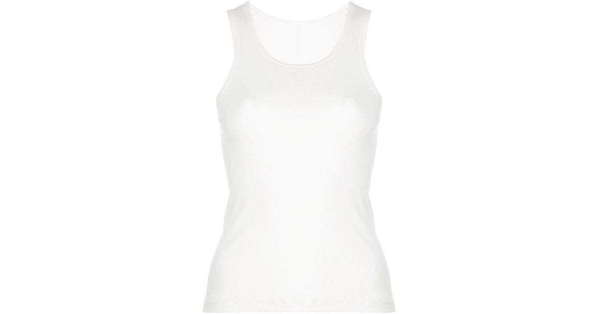 Wardrobe NYC Ribbed Vest in White | Lyst