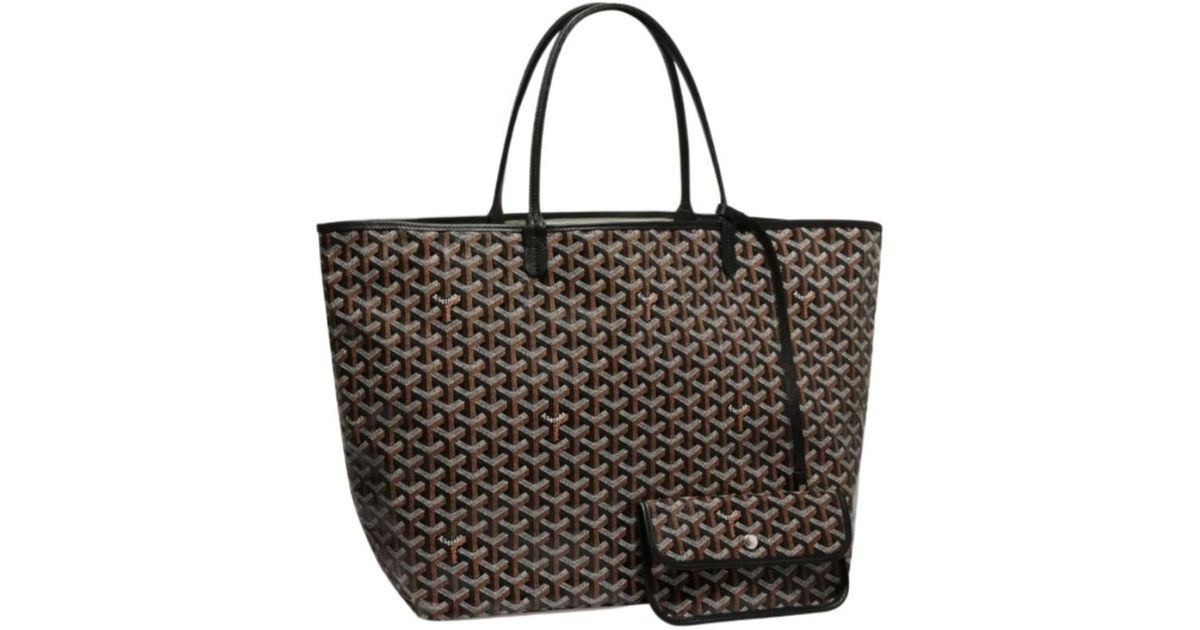 Goyard Saint Louis Gm Handbag in Black | Lyst