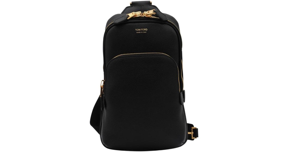Tom Ford Logo Backpack in Black for Men | Lyst