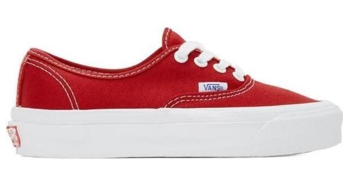 Vans Og Authentic Lx Sneakers in Red | Lyst