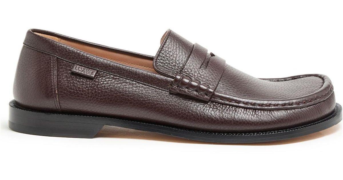 Loewe Campo Loafer Shoes in Gray for Men | Lyst
