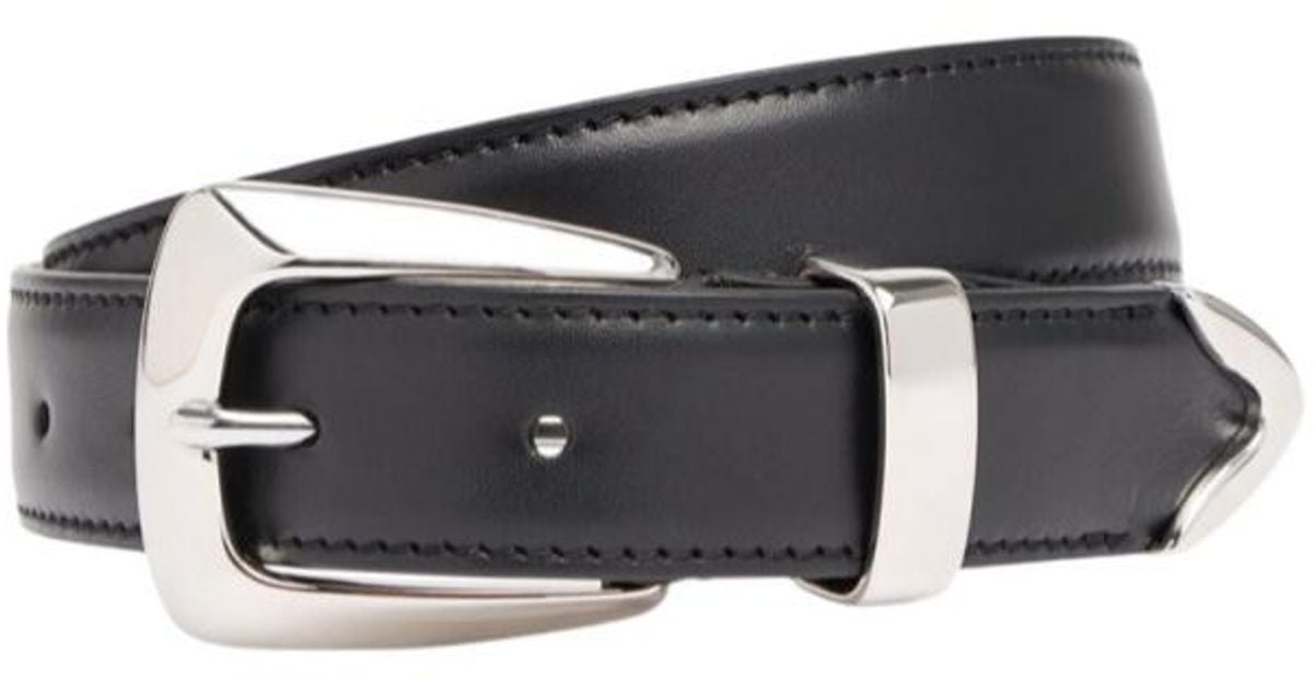 KHAITE Logo Belt in White | Lyst