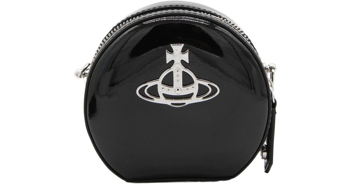 Vivienne Westwood Round Cross-Body Bag in Black | Lyst