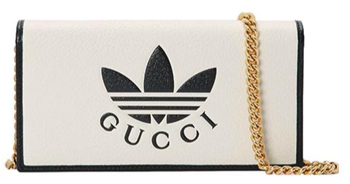 Gucci X Adidas Chain Shoulder Bag in Natural | Lyst
