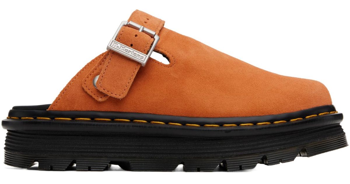 Dr. Martens Platform Mules in Brown for Men | Lyst