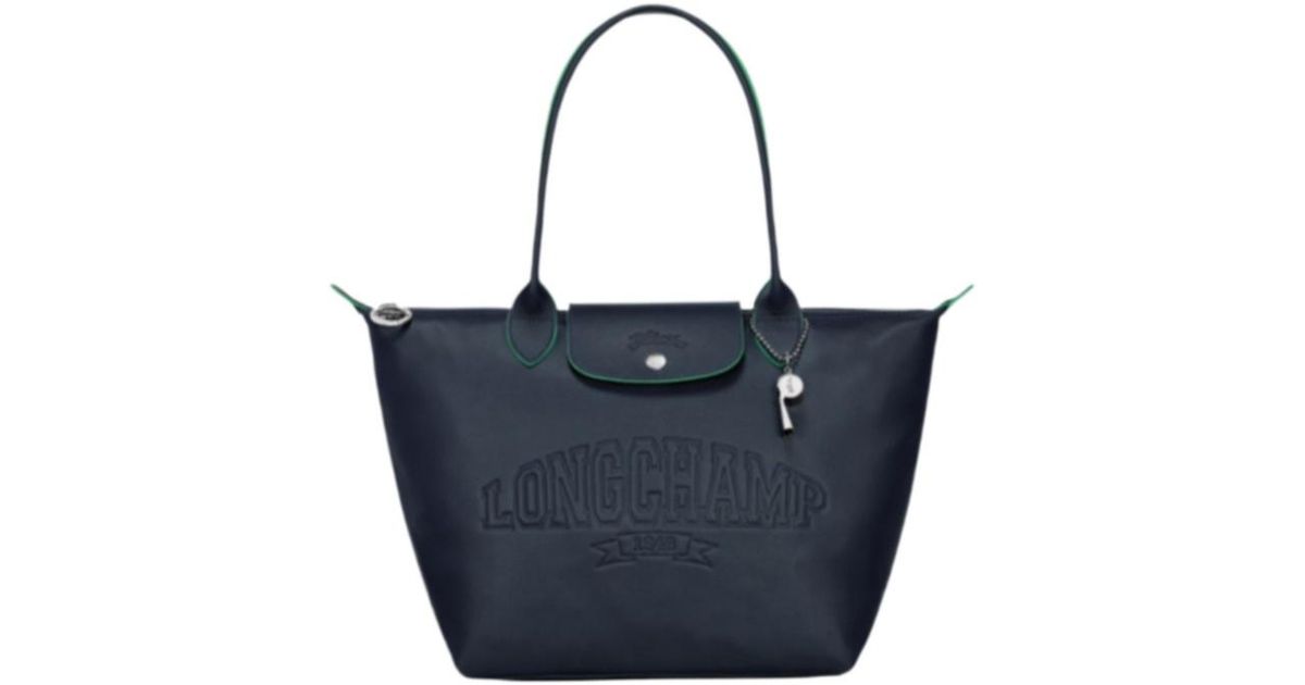 Longchamp Le Pliage Xtra M Logo Handbag in Blue | Lyst