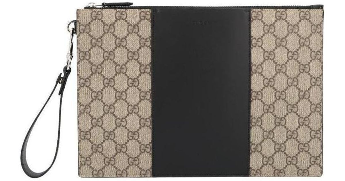 Gucci Gg Supreme Pouch for Men | Lyst