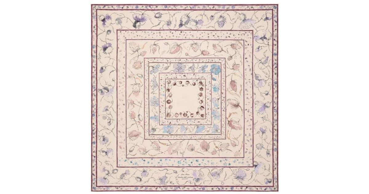 Loro Piana Giardino Delle Eccellenze 90 X 90 Foulard in Pink | Lyst