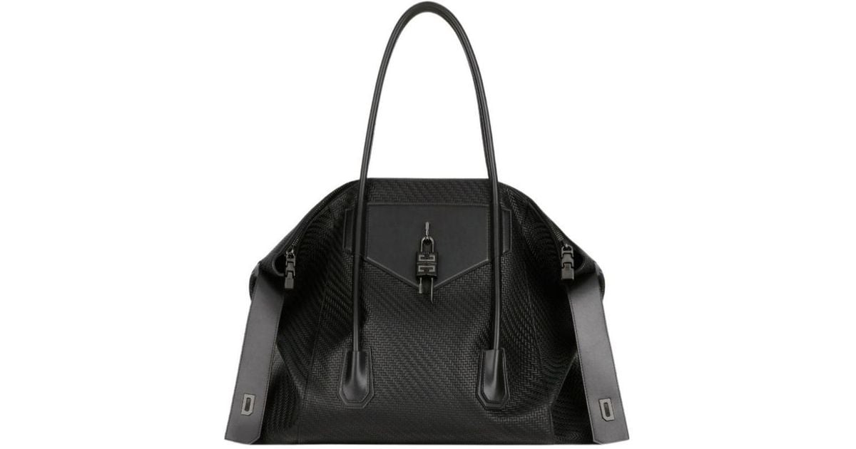 Givenchy Large Antigona Lock Tote Bag in Black for Men | Lyst