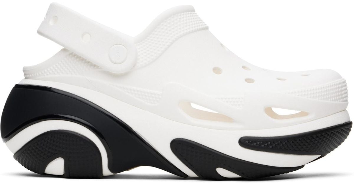 Crocs™ Round Toe Casual Shoes in White | Lyst