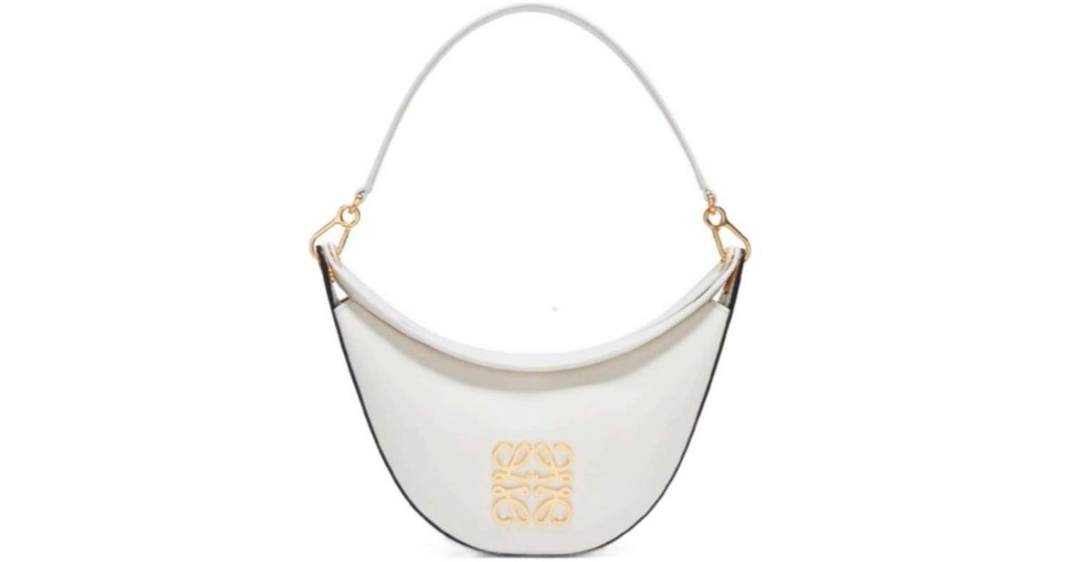 Loewe Small Luna Bag in White | Lyst