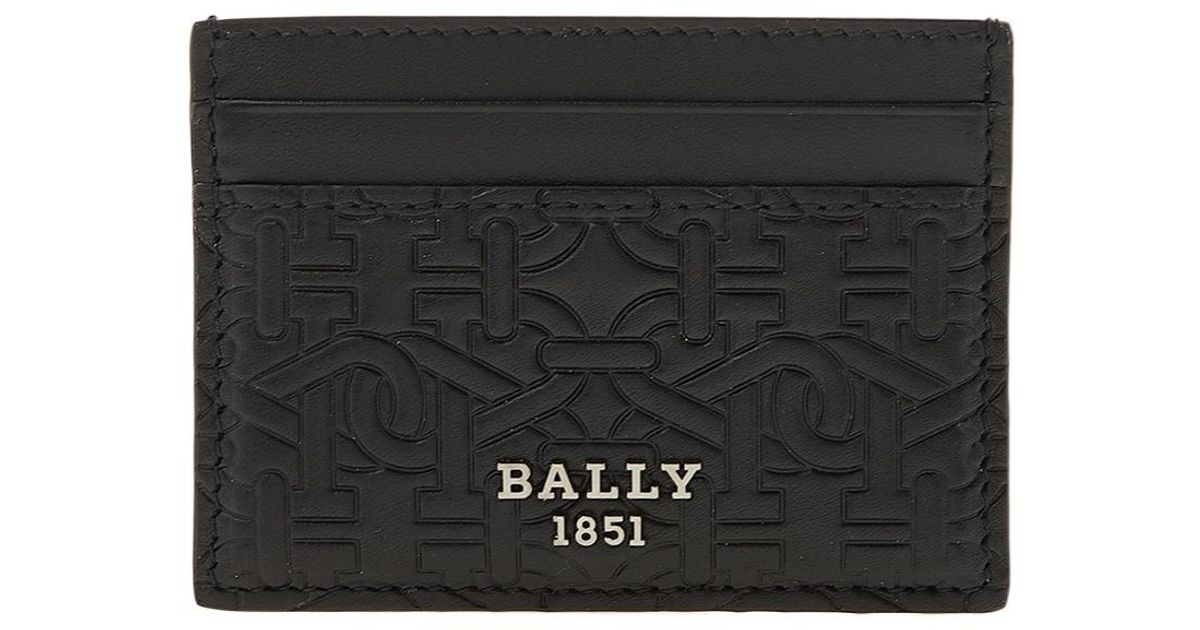Bally Rectangular Card Bag in Black for Men | Lyst