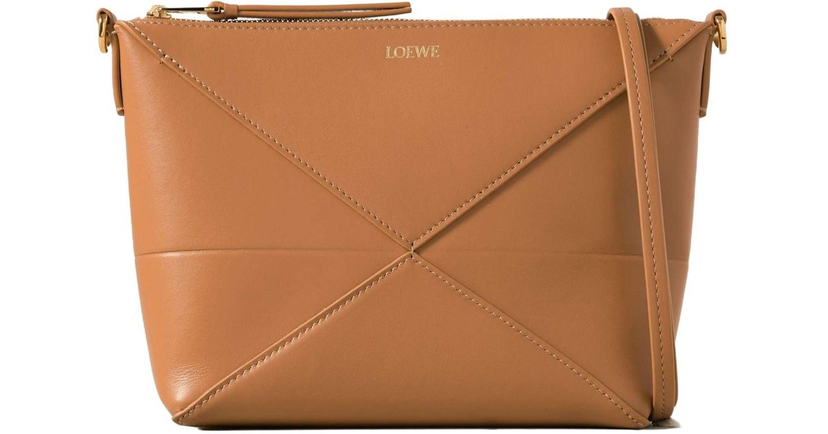 Loewe Puzzle Fold Pouch in Brown | Lyst