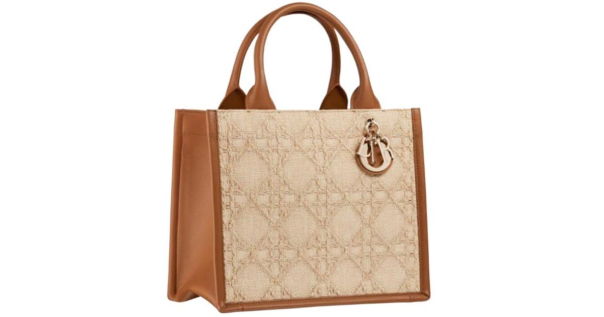 Dior Logo Details Handbag in Brown | Lyst