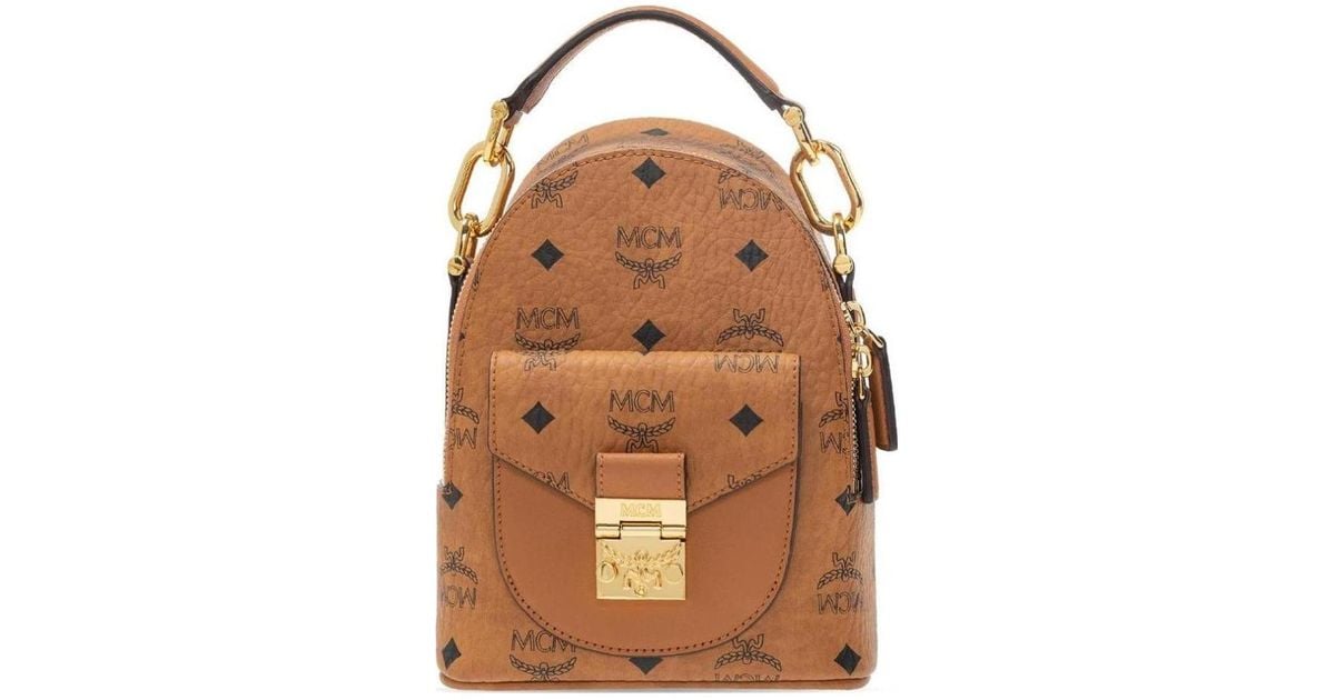 MCM Stark X-Mini Backpack in Brown | Lyst