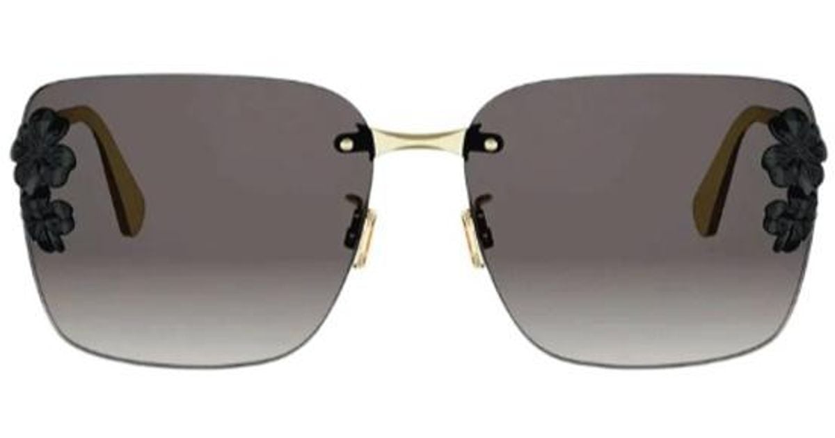 Dior Rimless Sunglasses in Metallic | Lyst UK