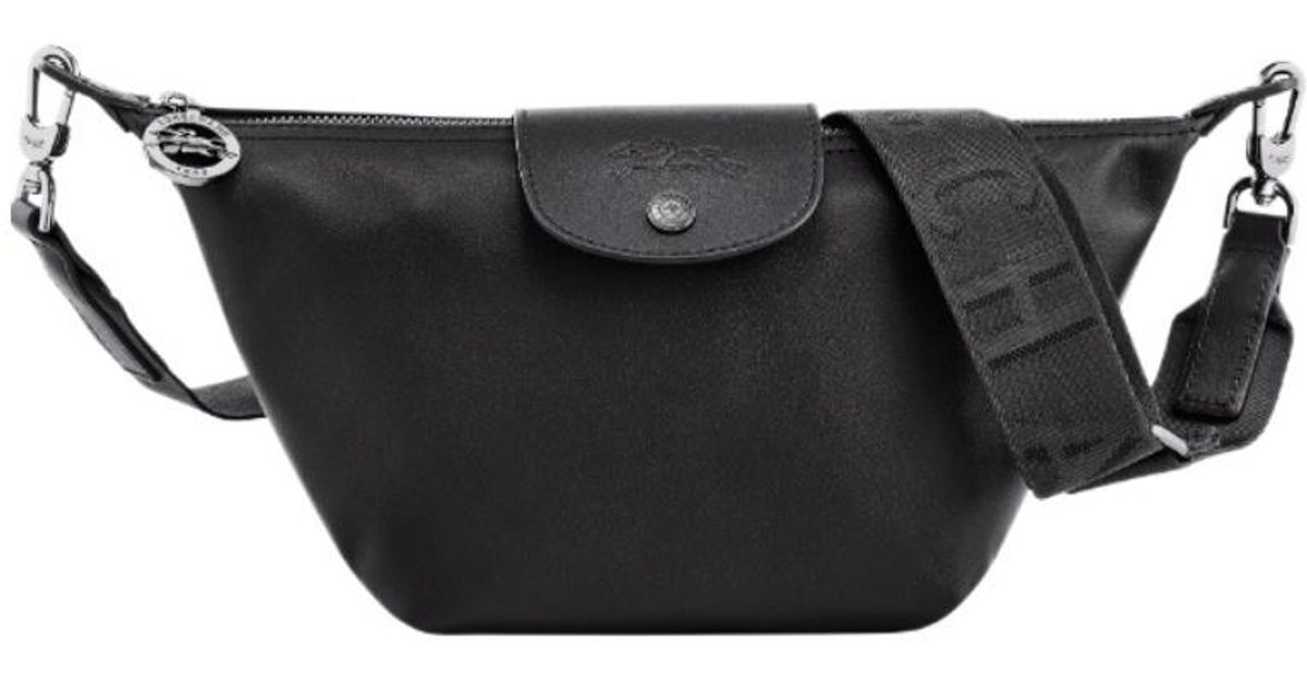 Longchamp Mini Le Pliage Xtra Crossbody Bag in Black | Lyst