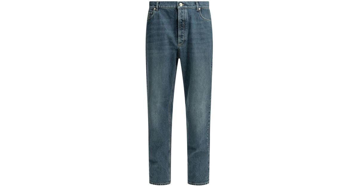 Brunello Cucinelli Belt Loop Jeans in Blue for Men | Lyst UK
