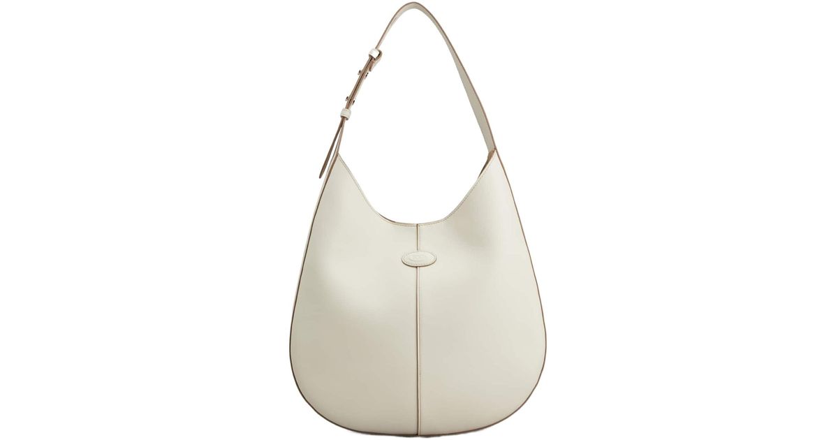 Tod's Di Bag Small Hobo Bag in White | Lyst