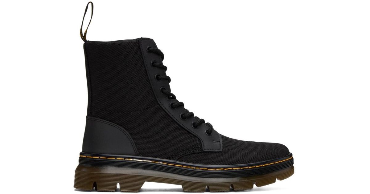Dr. Martens Combs Poly Short Boots in Black for Men | Lyst