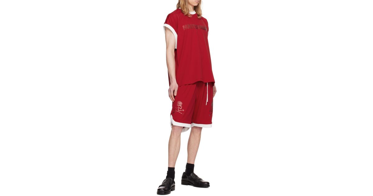 Mastermind Japan Crew Neck Vest in Red for Men | Lyst