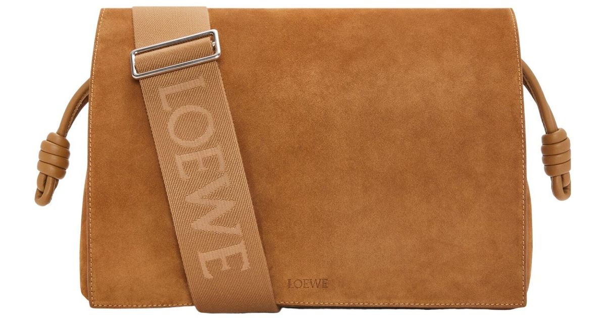 Loewe Flamenco Flip Shoulder Bag in Brown for Men | Lyst