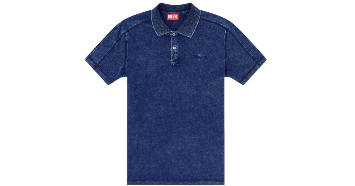 DIESEL T-Swind-R1 Polo Top in Blue for Men | Lyst