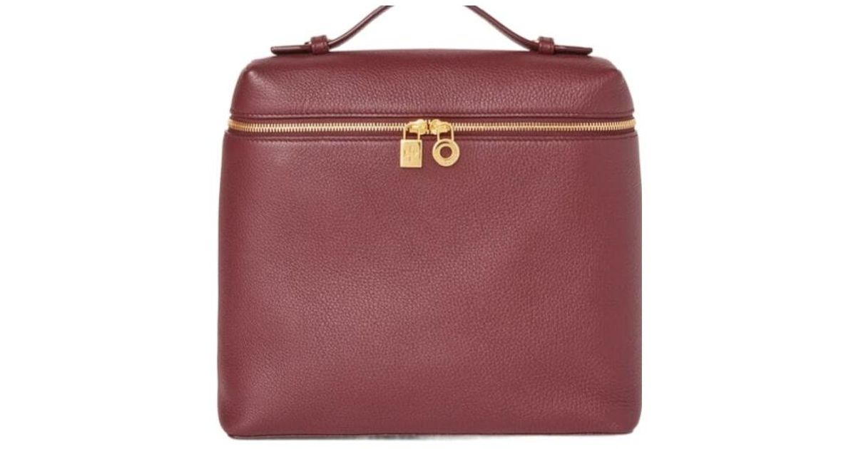 Loro Piana Extra Pocket L23.5 Backpack in Red | Lyst