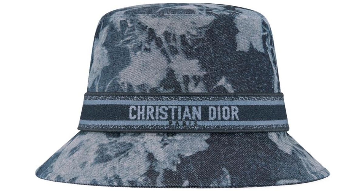 Dior D-Bobby Narrow-Rimmed Fisherman's Hat in Blue | Lyst