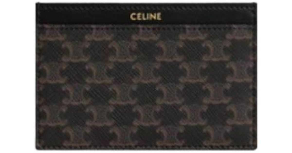 Celine Card Holder in Black for Men | Lyst