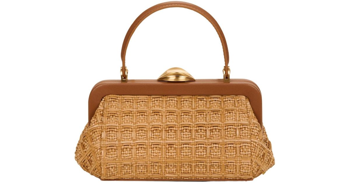 Cult Gaia Top Closure Crossbody Bag in Brown | Lyst