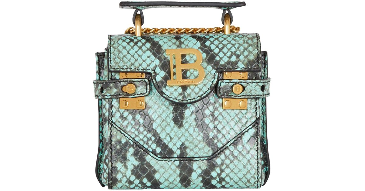 Balmain Logo Cross-Body Bag in Green | Lyst