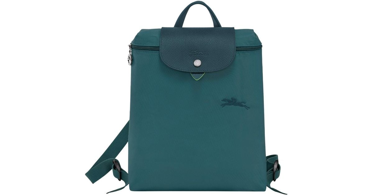 Longchamp Le Pliage Folding Backpack in Green | Lyst