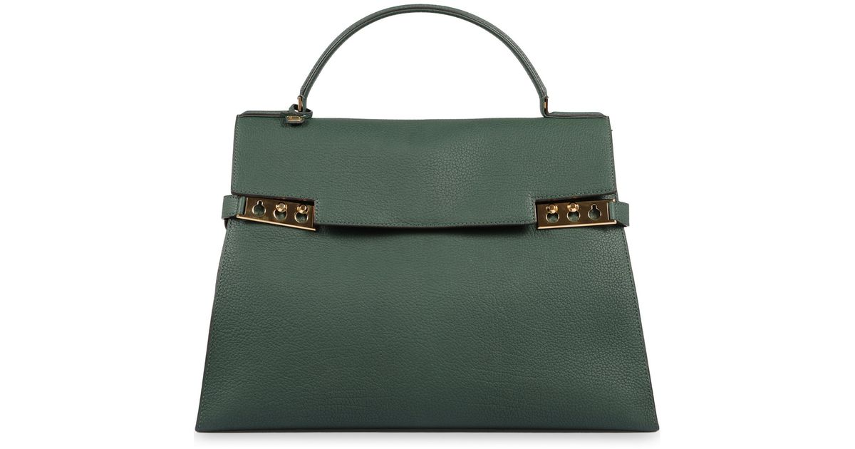 Delvaux Tempête Leather Tote Bag in Green | Lyst